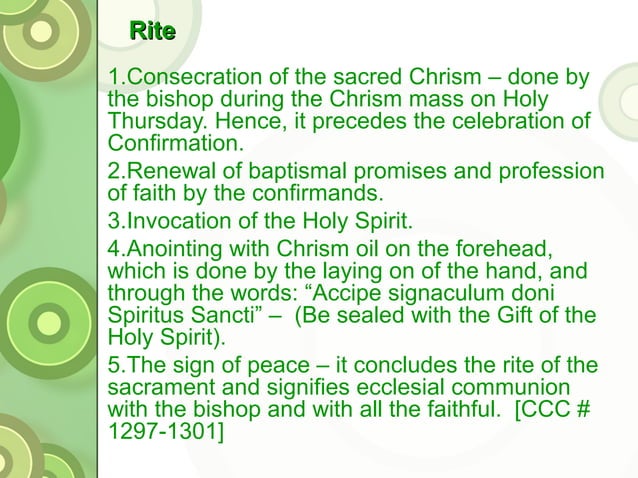 Baptism and Confirmation | PPT