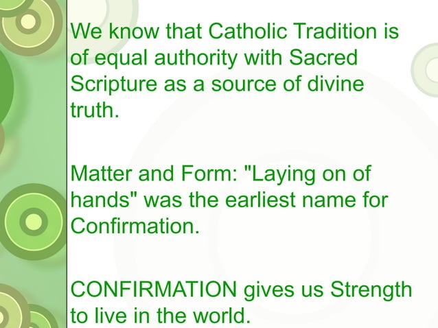 Baptism and Confirmation | PPT