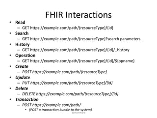 A Baptism of FHIR - The Layman's intro to HL7 FHIR | PPT | Free download