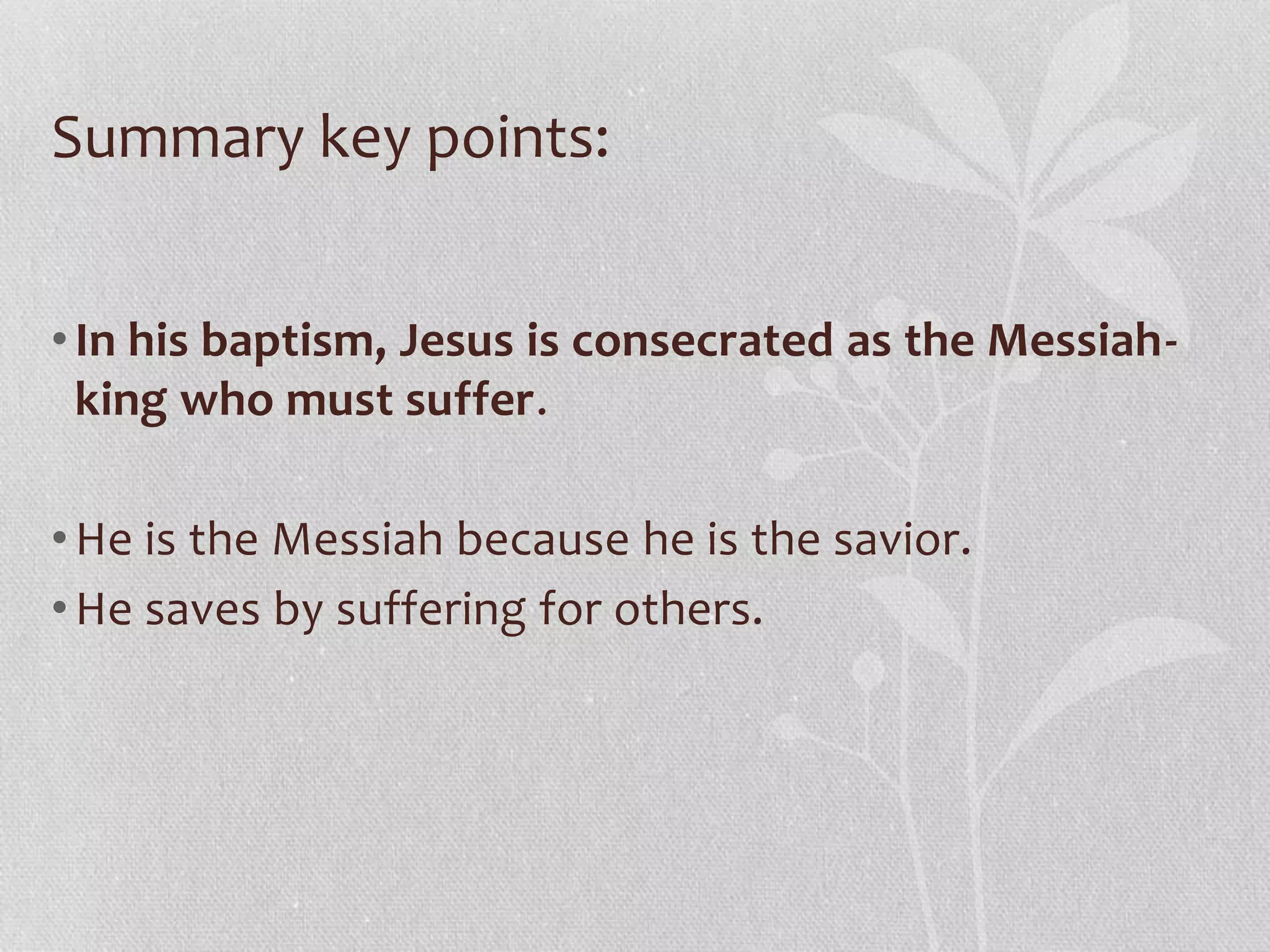 Baptism of jesus | PPTX