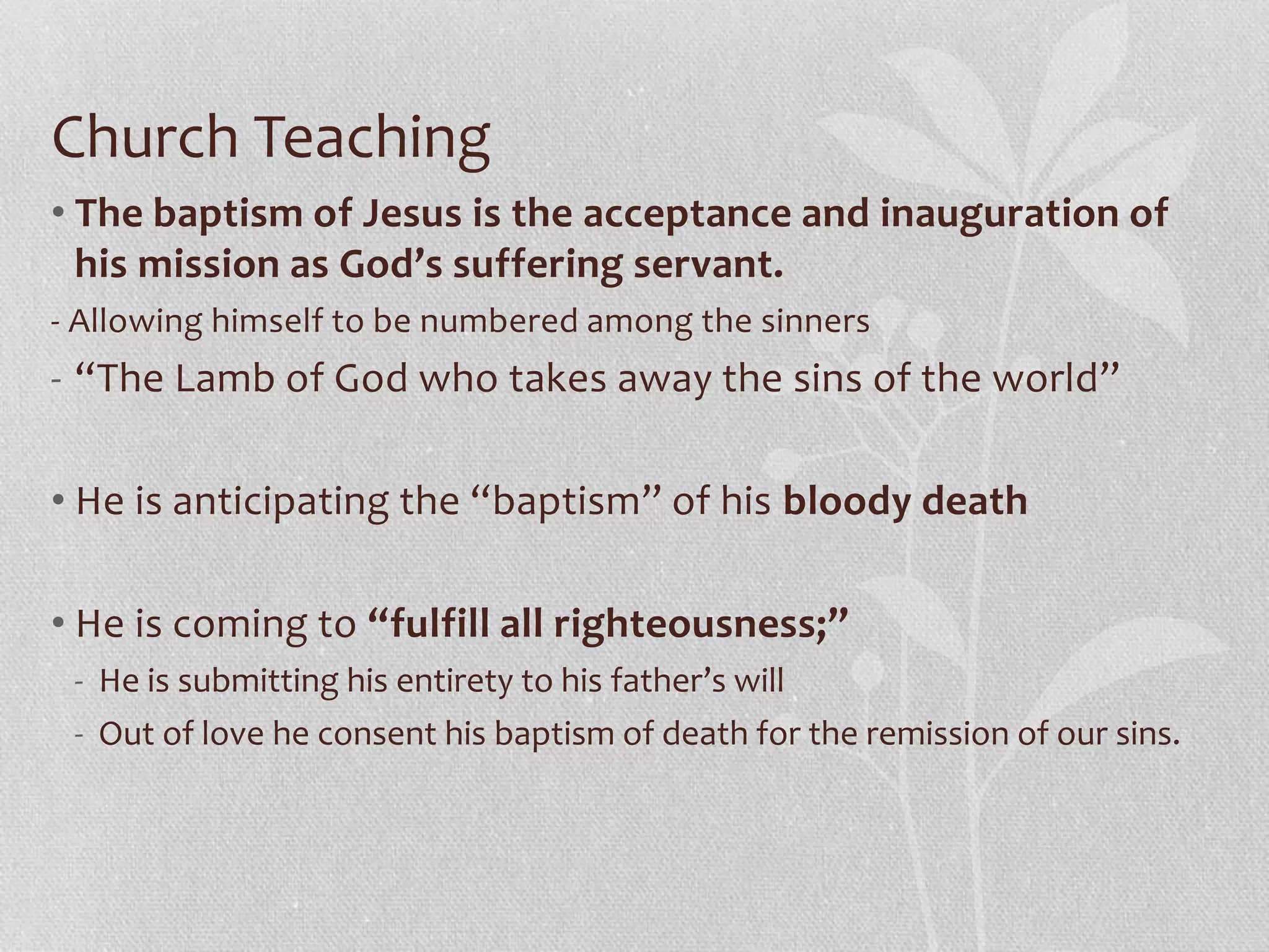 Baptism of jesus | PPTX