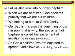 Liturgical Bible Study - Baptism of the Lord Cycle B | PPT