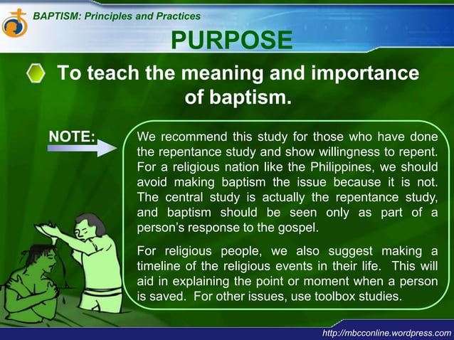 Baptism: Principles and Practices | PPT