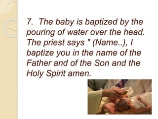 Baptism ritual structure and symbols | PPT