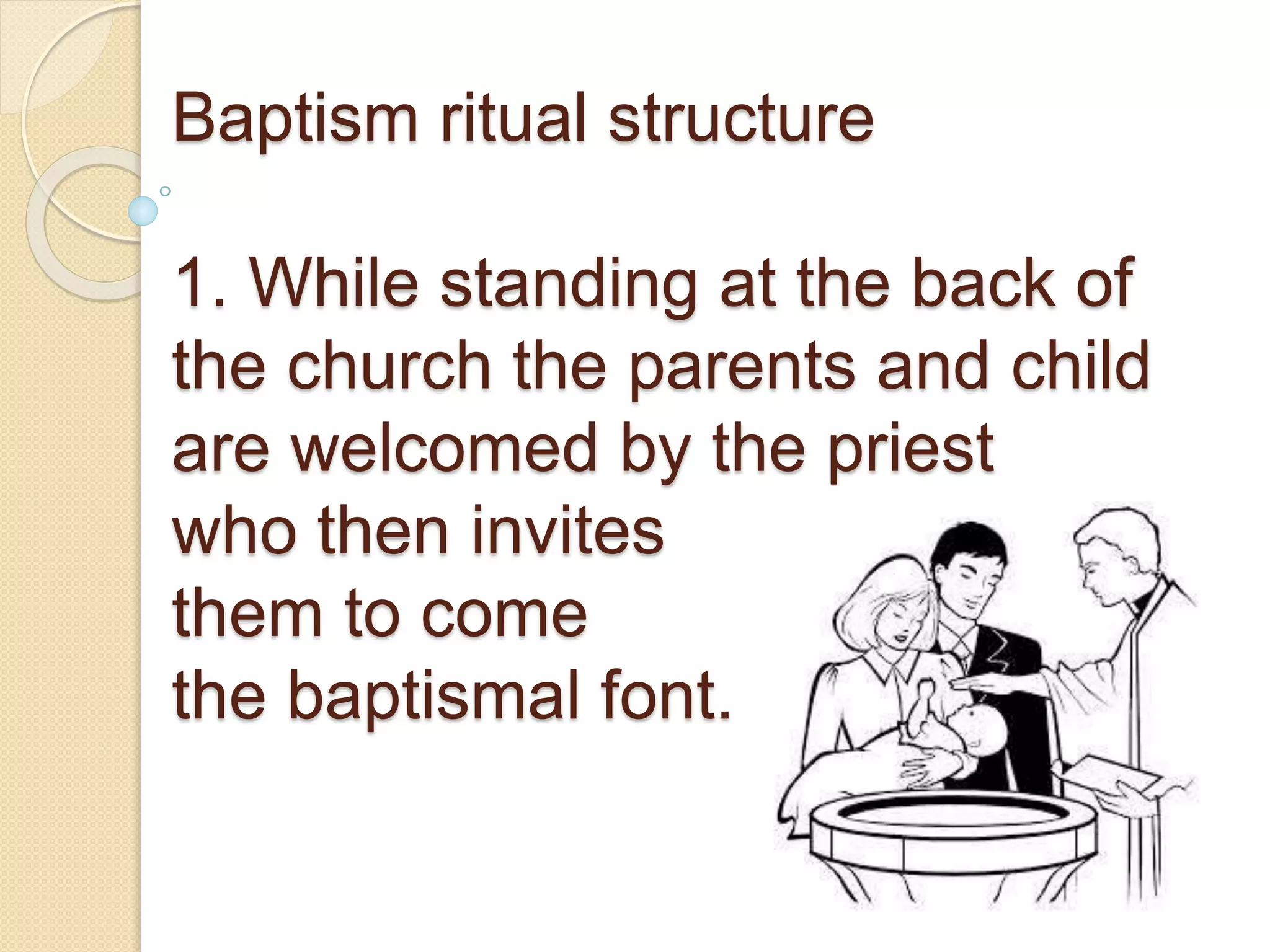 Baptism ritual structure and symbols | PPTX | Christianity | Religion ...