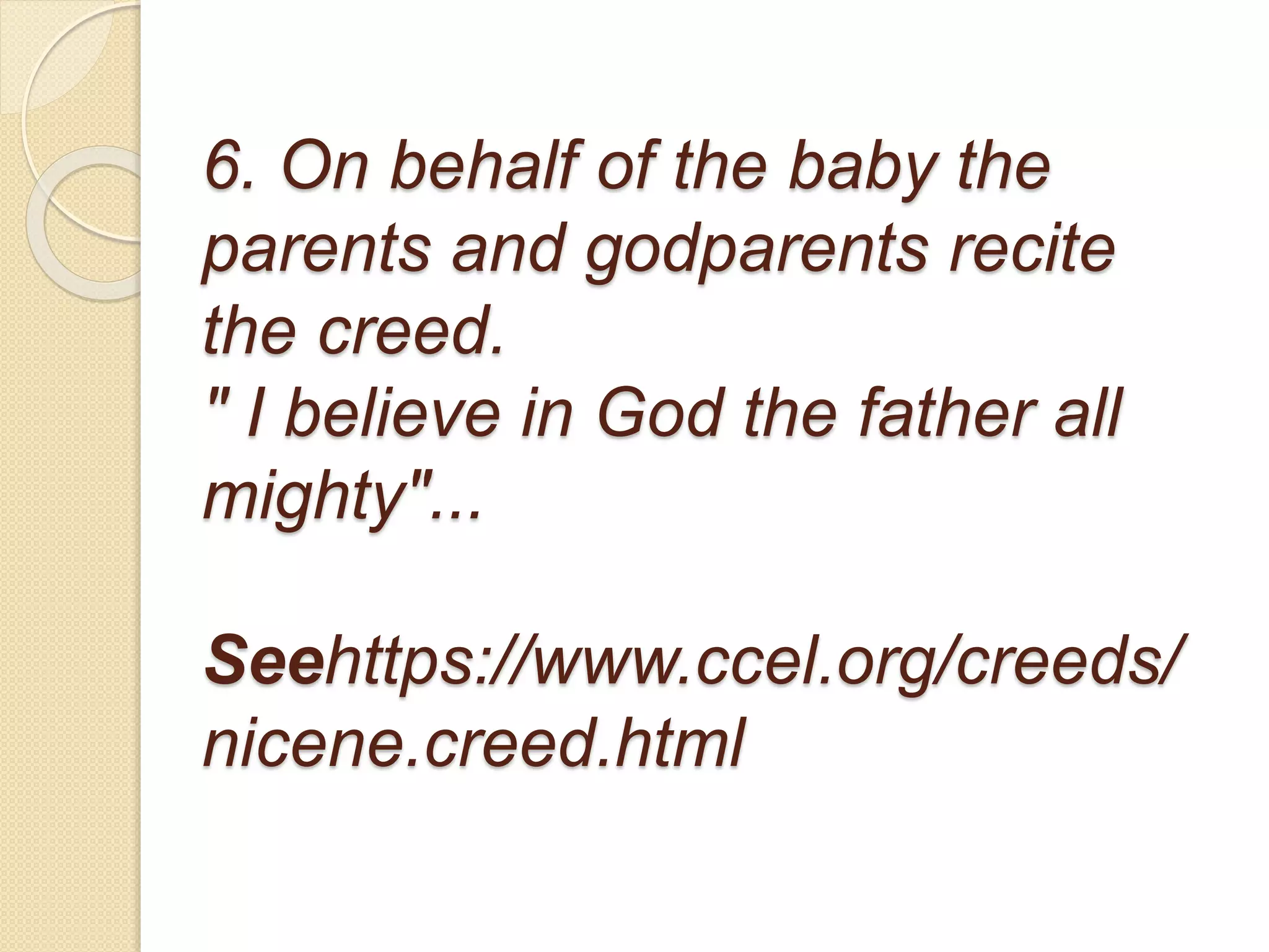 Baptism ritual structure and symbols | PPTX | Christianity | Religion ...