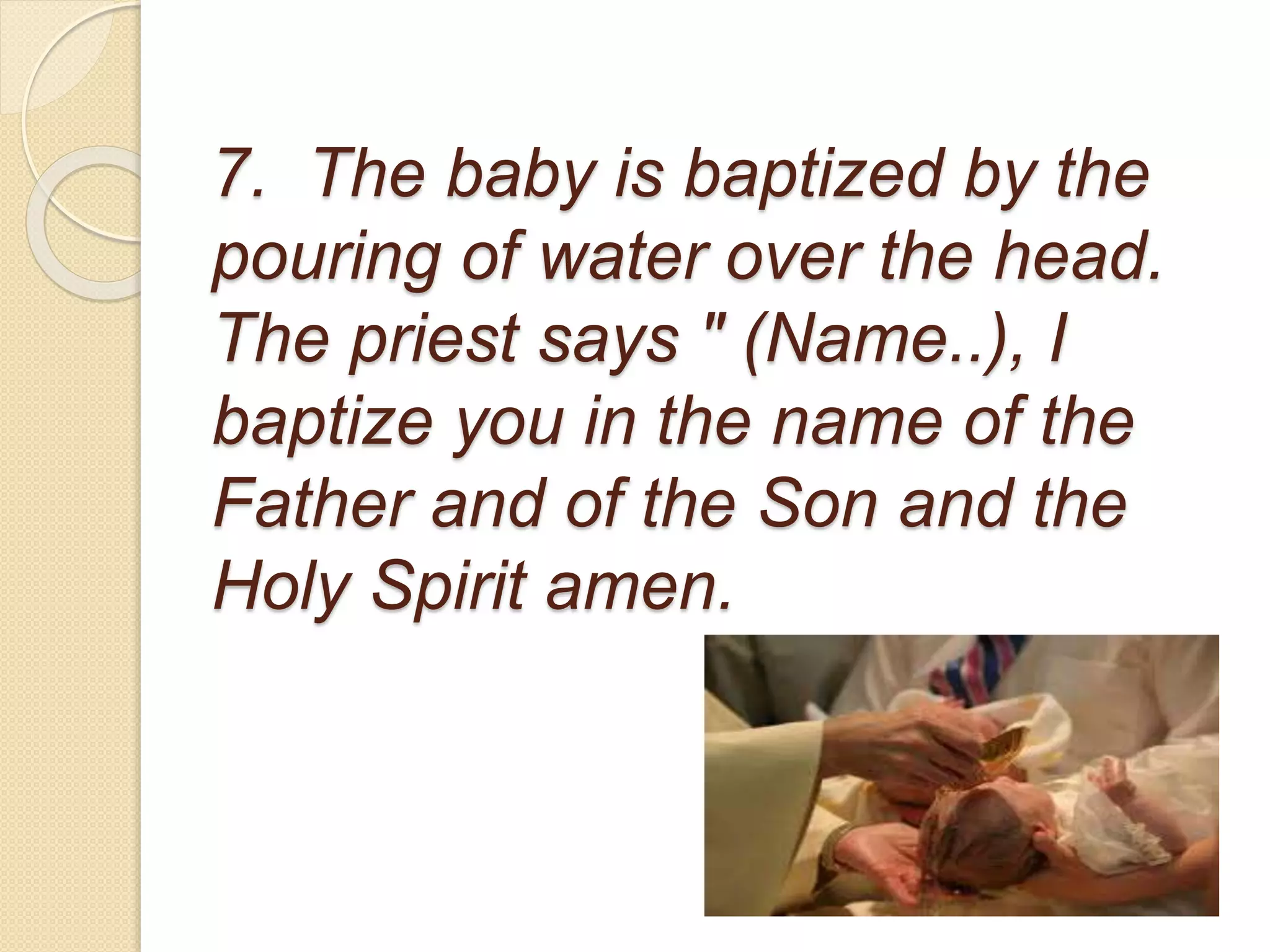 Baptism ritual structure and symbols | PPTX | Christianity | Religion ...