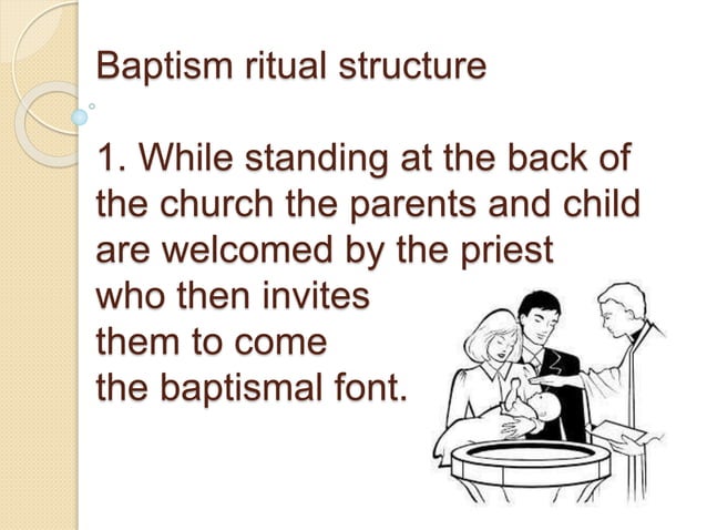 Baptism ritual structure and symbols | PPTX
