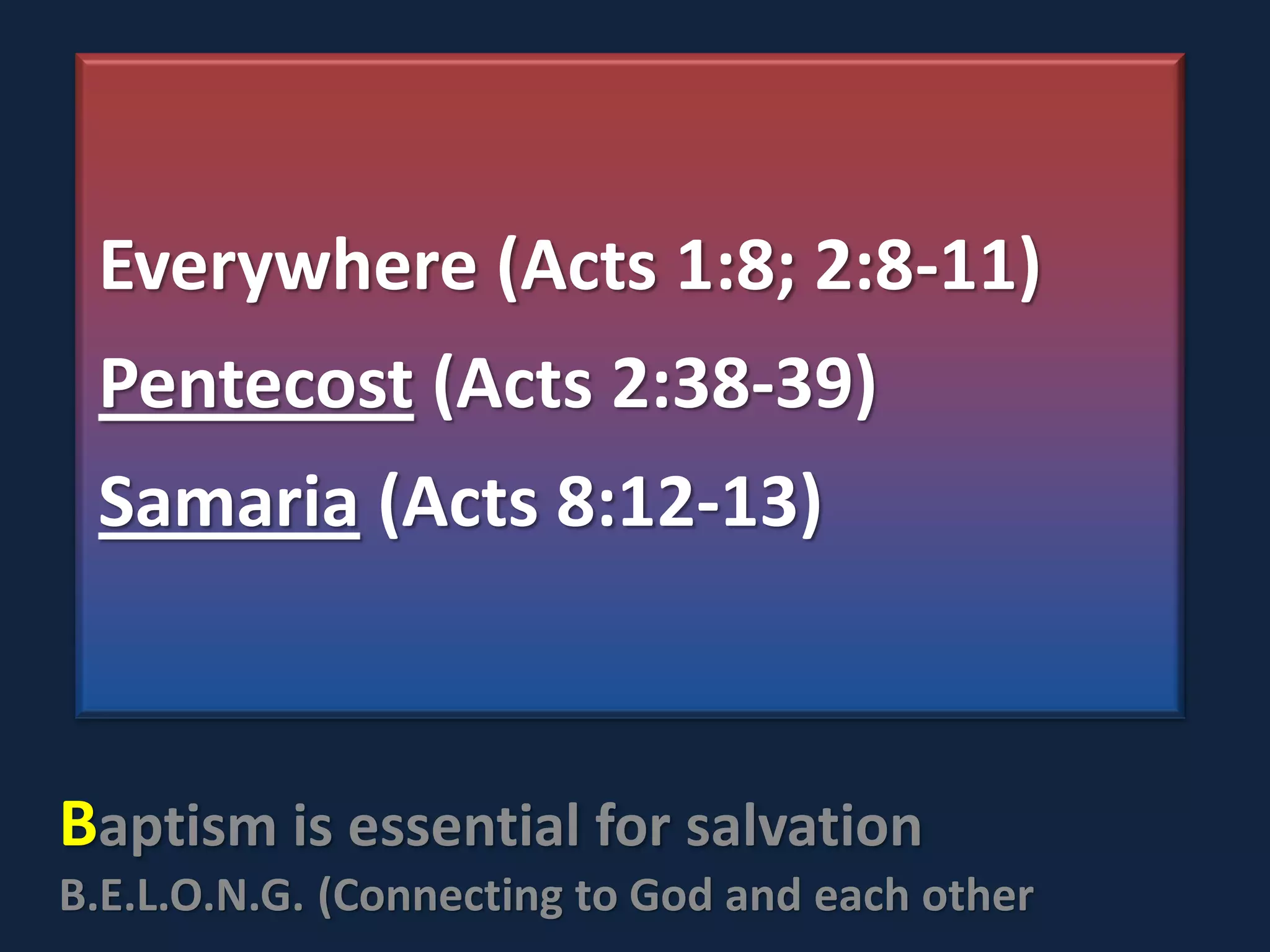 Baptism sermon slides | PPT