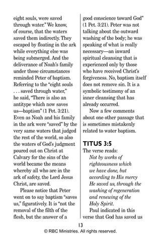 Baptism The Lords Supper | PDF