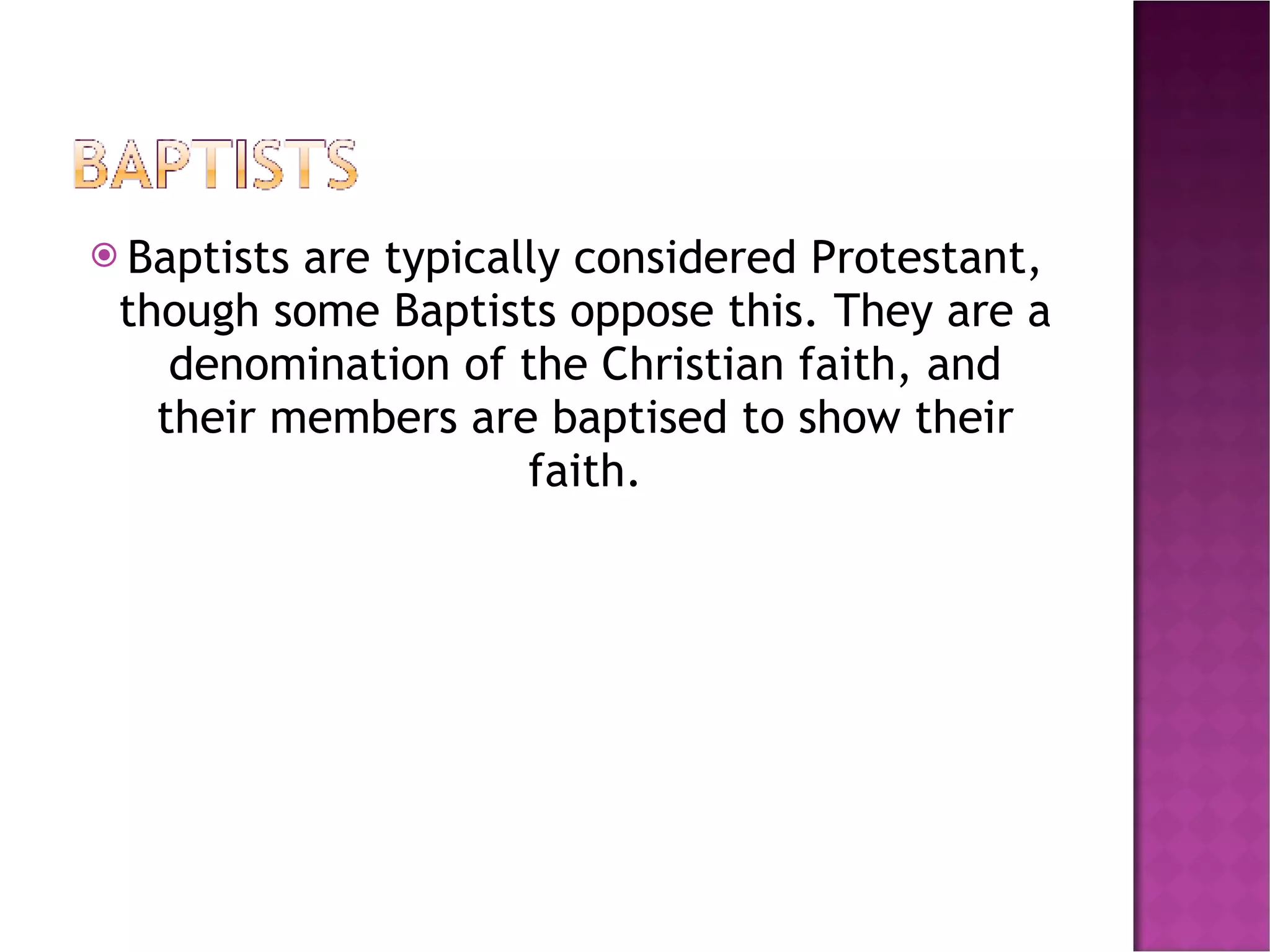 Baptist Church | PPT