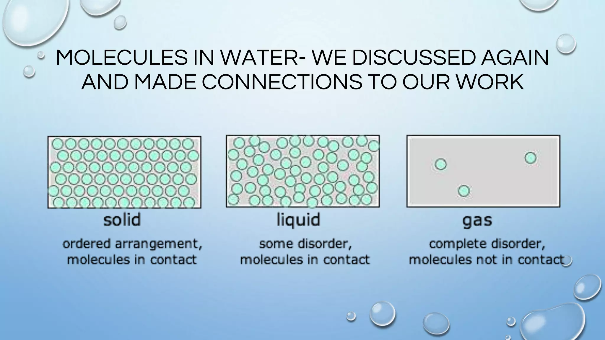 Water Molecules in Motion | PPTX
