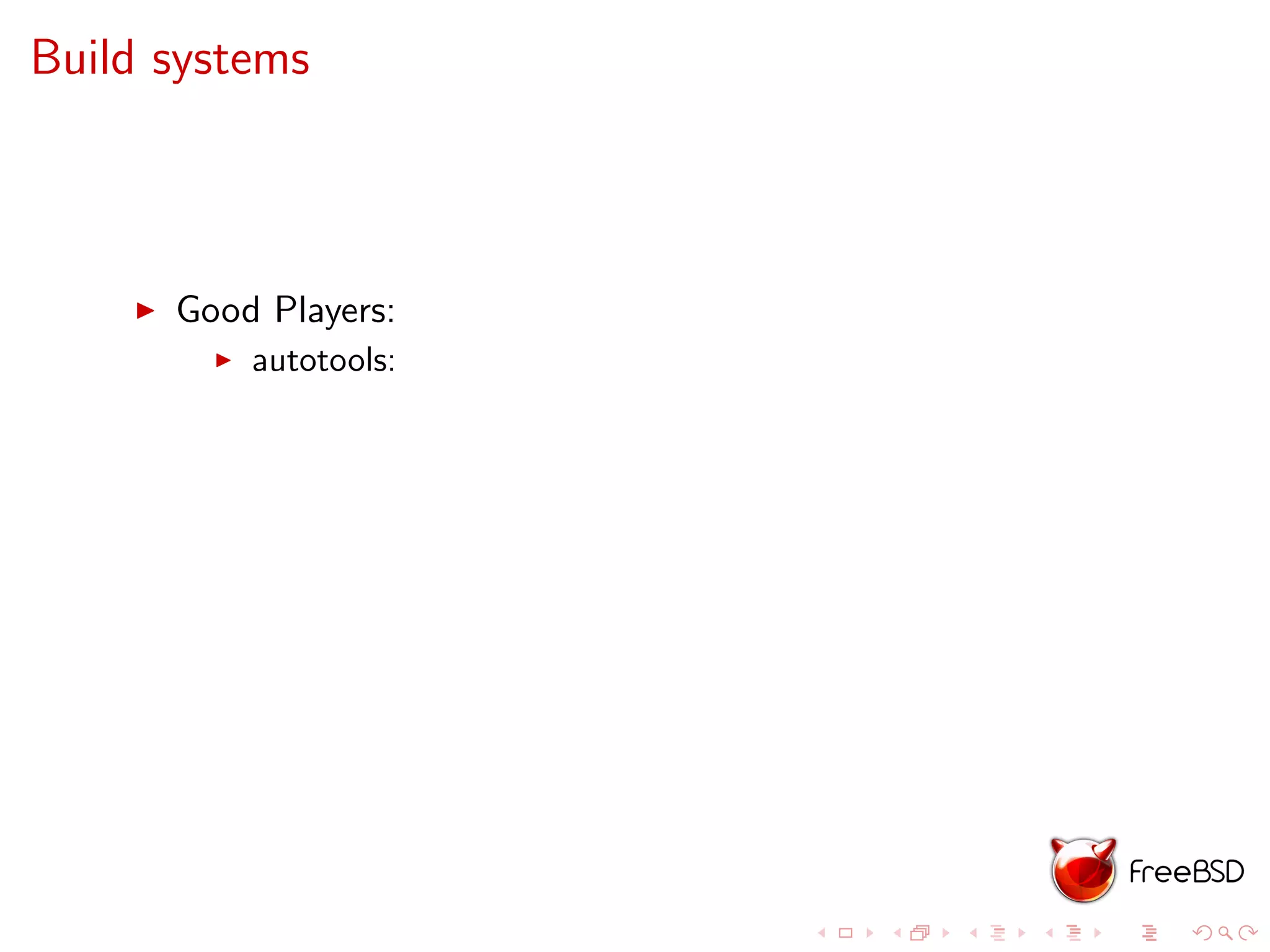 Cross Building the FreeBSD ports tree by Baptiste Daroussin | PPT