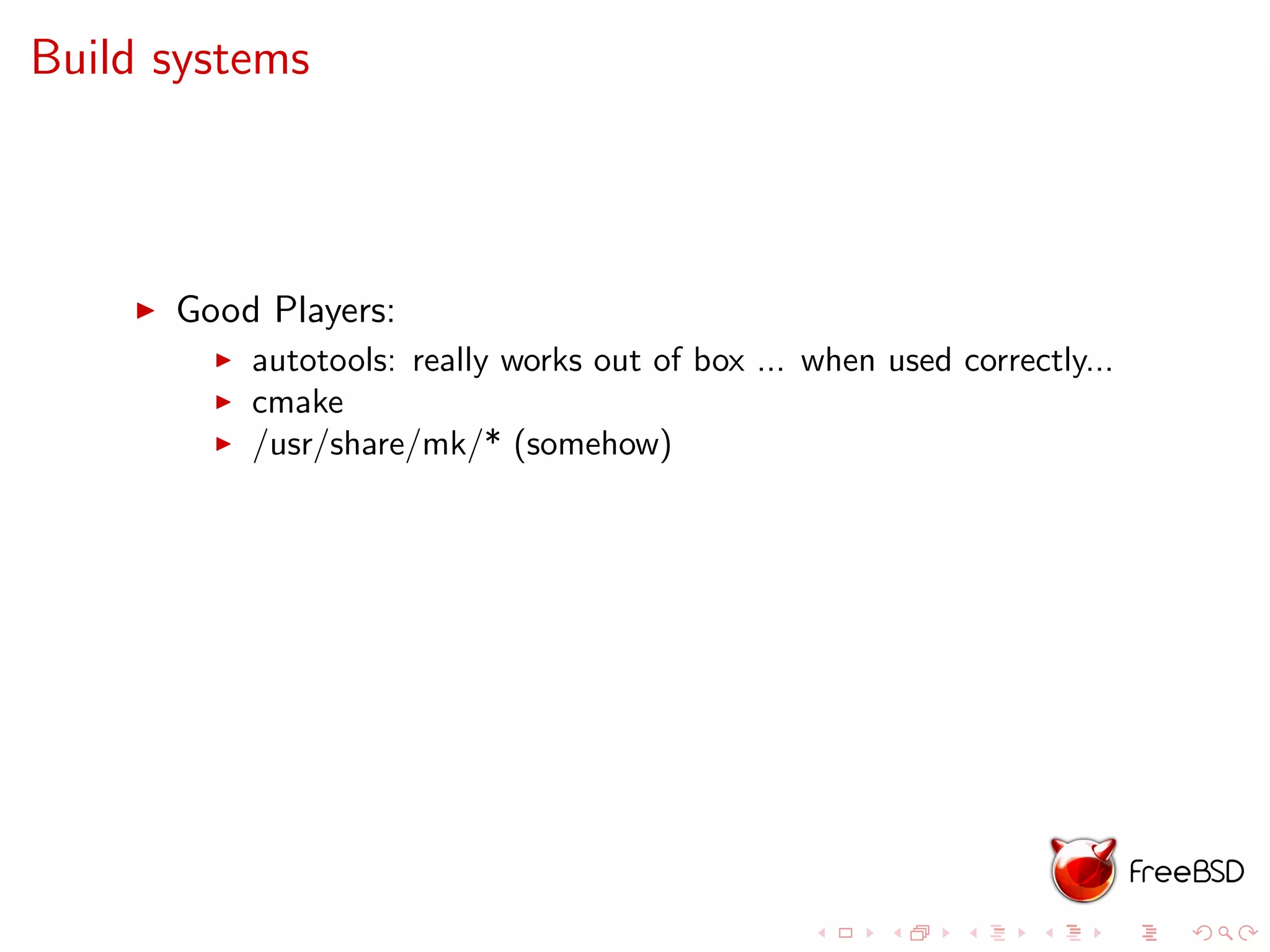 Cross Building the FreeBSD ports tree by Baptiste Daroussin | PPT
