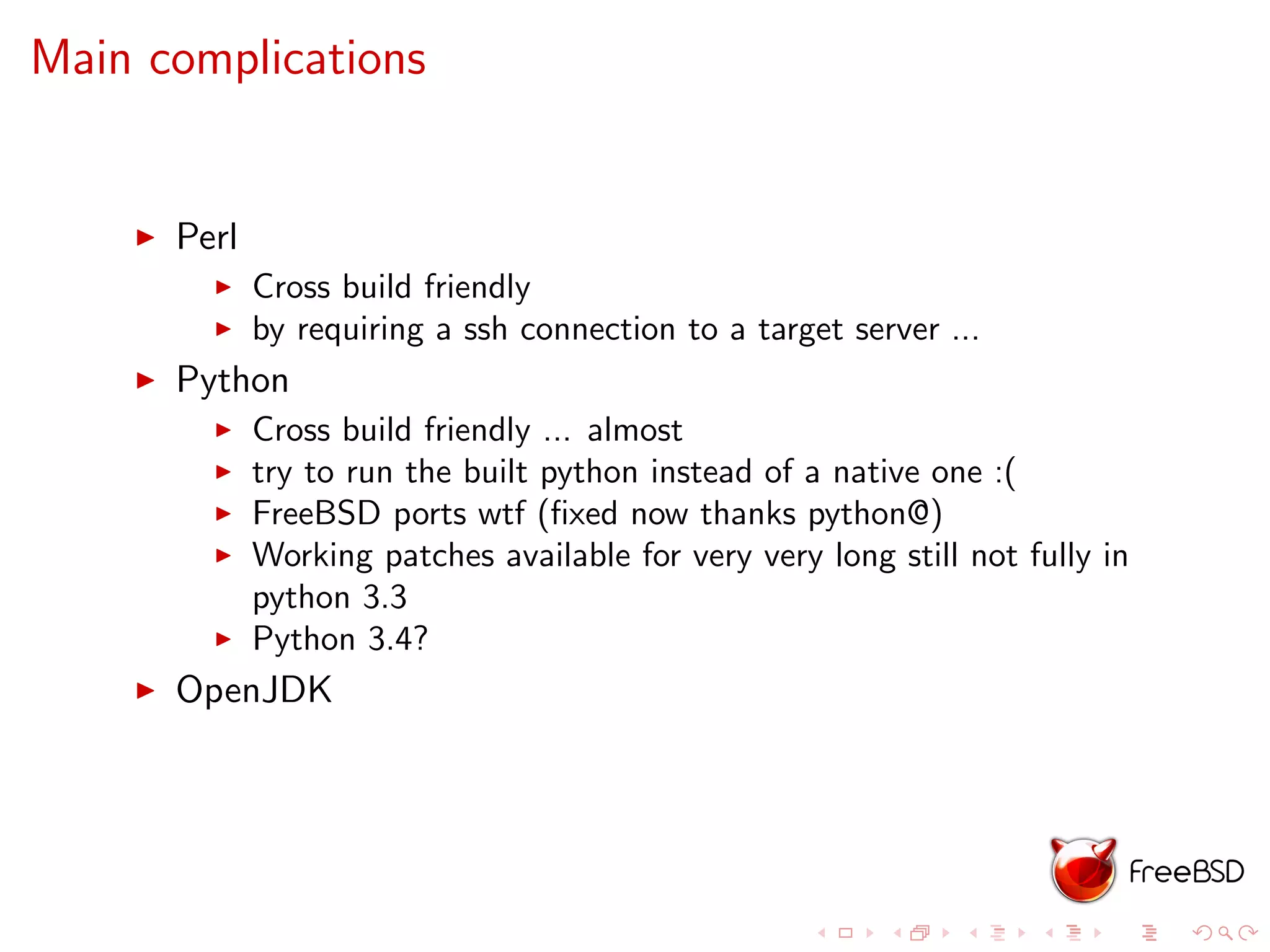 Cross Building the FreeBSD ports tree by Baptiste Daroussin | PPT