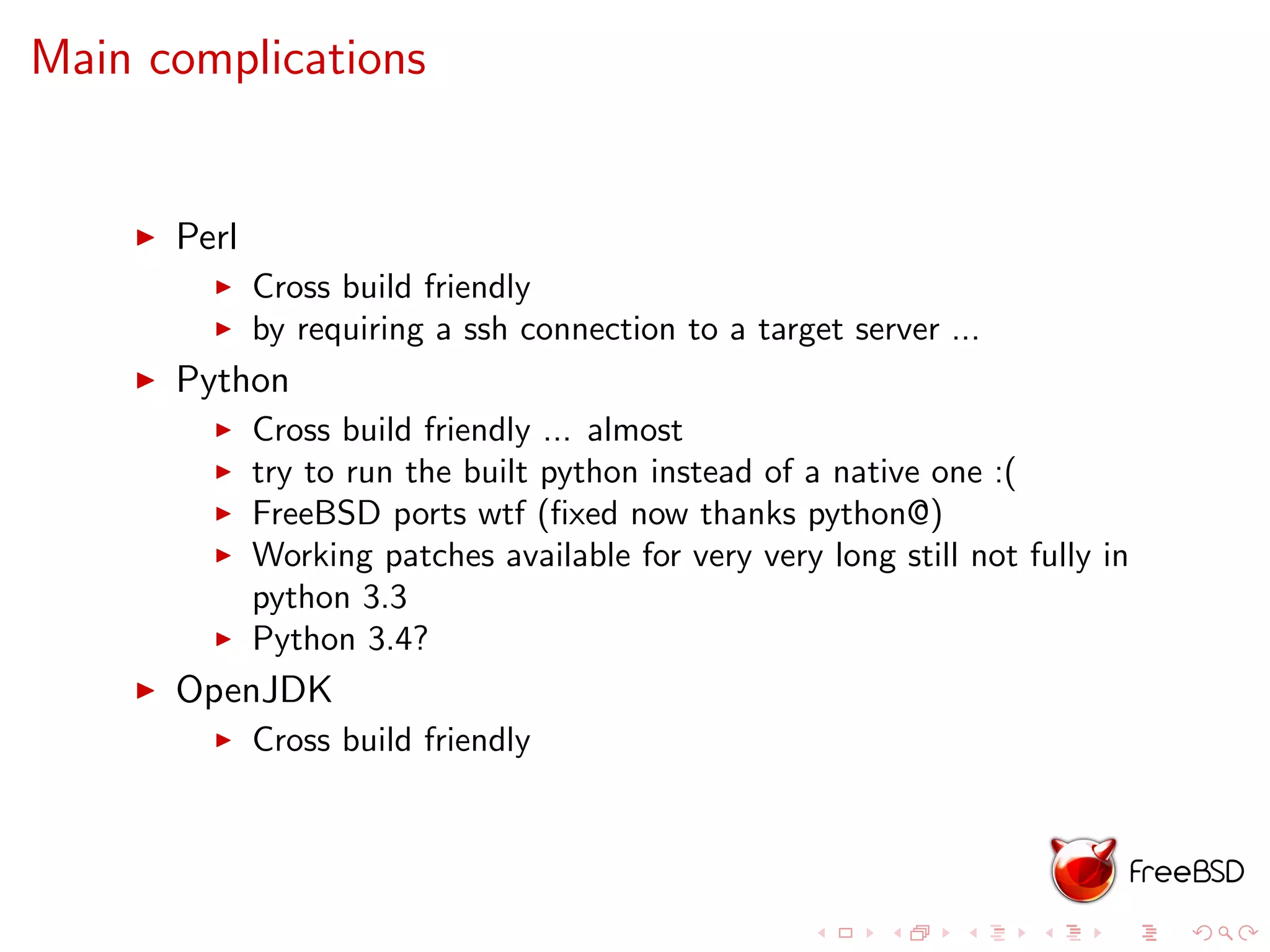 Cross Building the FreeBSD ports tree by Baptiste Daroussin | PPT