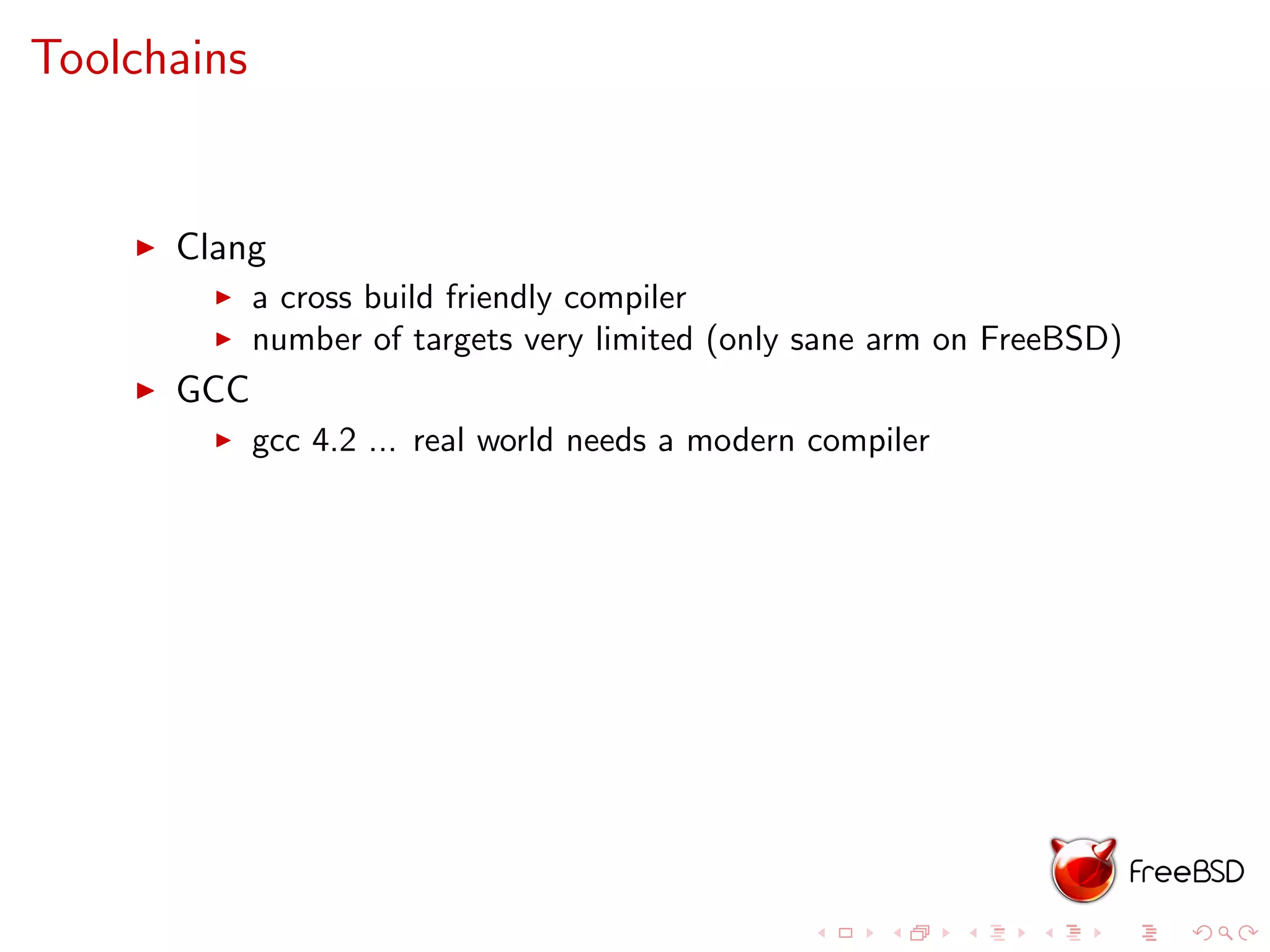 Cross Building the FreeBSD ports tree by Baptiste Daroussin | PPT