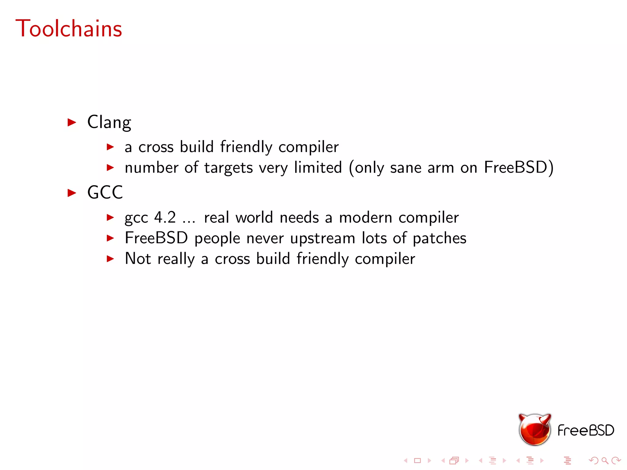 Cross Building the FreeBSD ports tree by Baptiste Daroussin | PPT