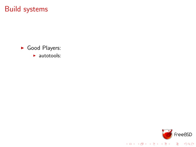 Cross Building the FreeBSD ports tree by Baptiste Daroussin | PPT