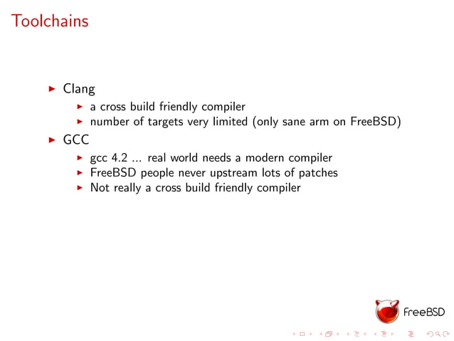 Cross Building the FreeBSD ports tree by Baptiste Daroussin | PPT