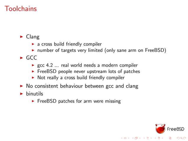 Cross Building the FreeBSD ports tree by Baptiste Daroussin | PPT