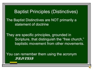 Baptist history ppt 1 a | PPT
