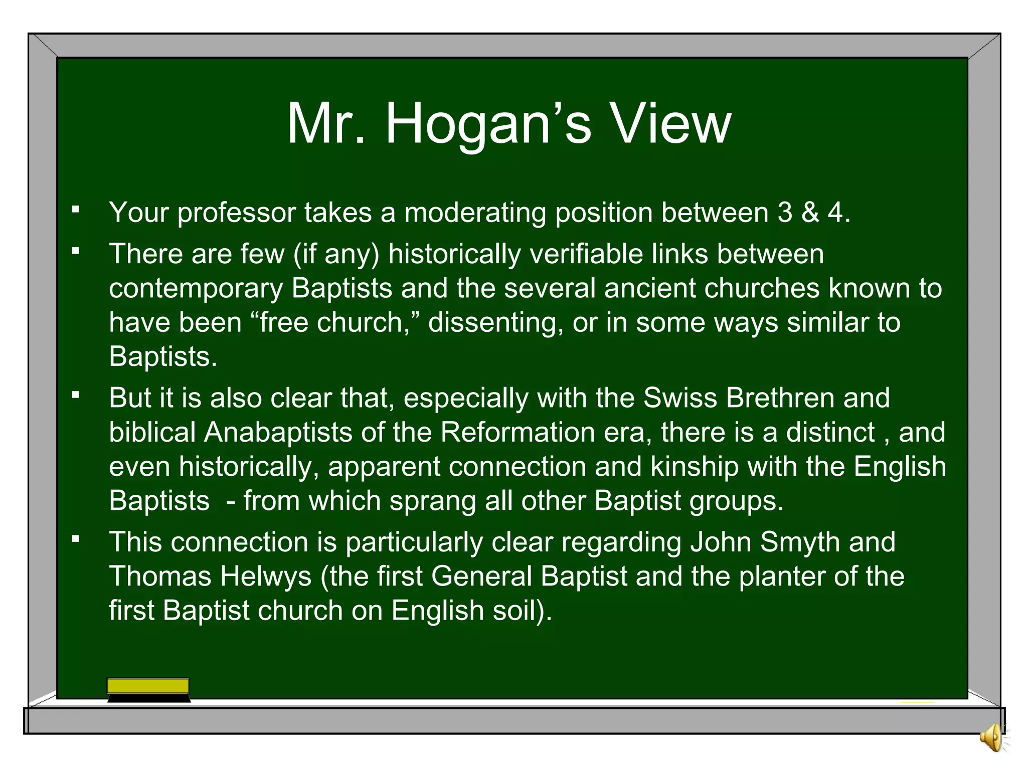 Baptist history ppt 1 b | PPT