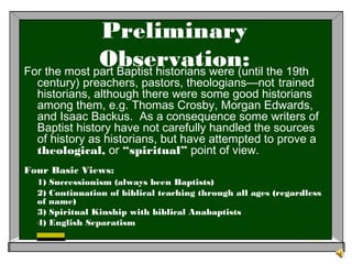 Baptist history ppt 1 b | PPT