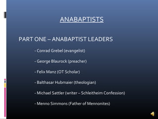 Baptist history ppt 2 b | PPT