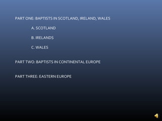 Baptist history ppt 3 b | PPT