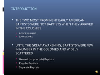 Baptist history ppt 3 b | PPT