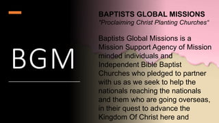 Baptists global missions Profile.pptx | Free Download