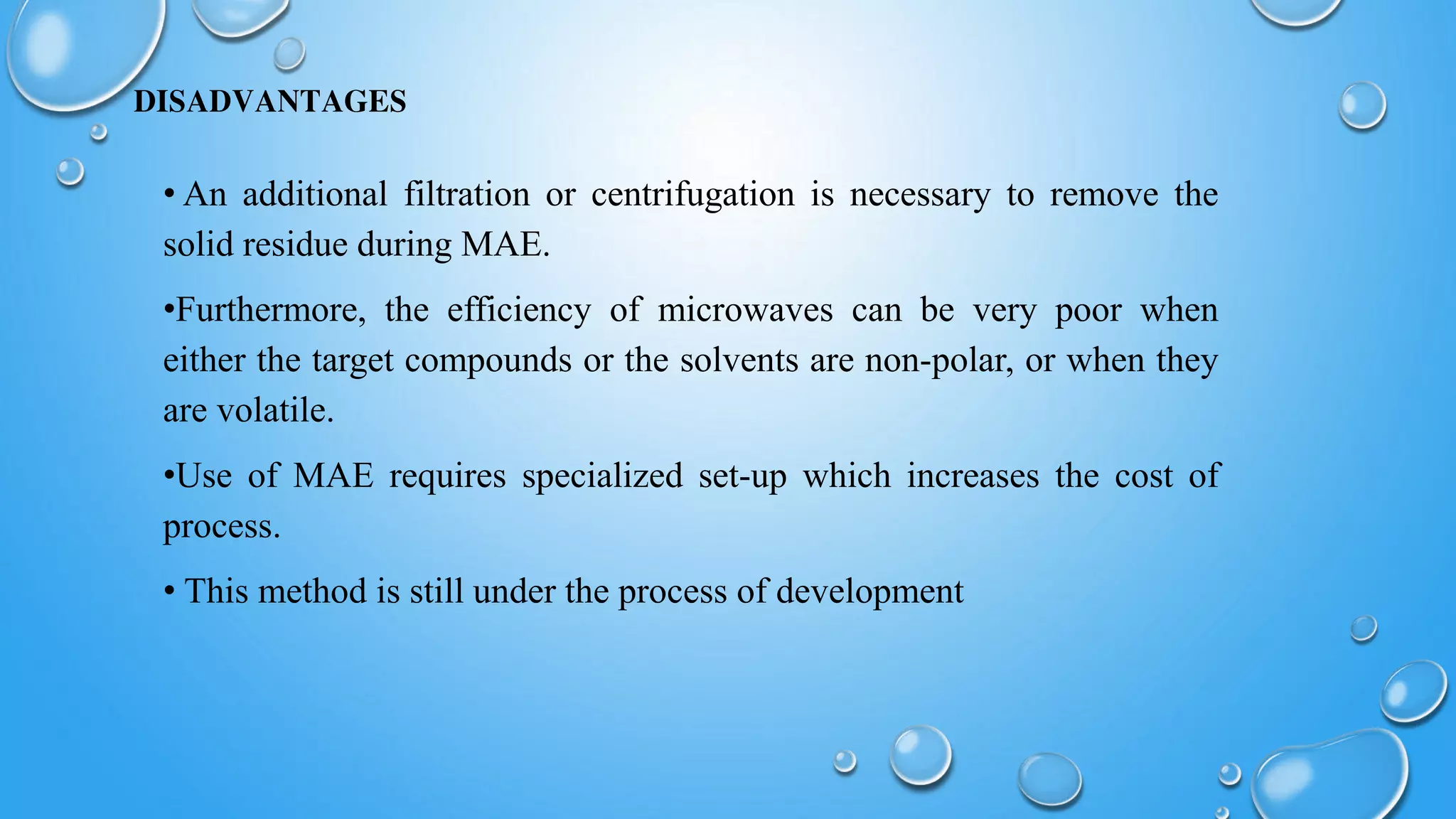 Microwave assisted extraction method | PPTX