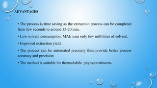 Microwave assisted extraction method | PPTX