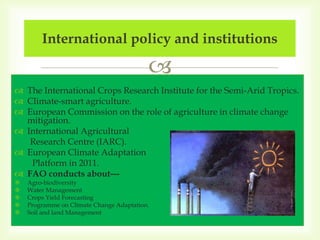 Crops Failure & Adaptation | PPTX