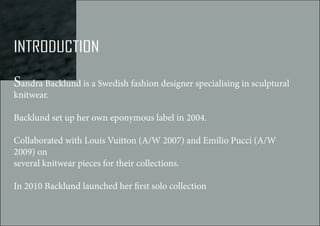 Sandra backlund knitwear | PDF