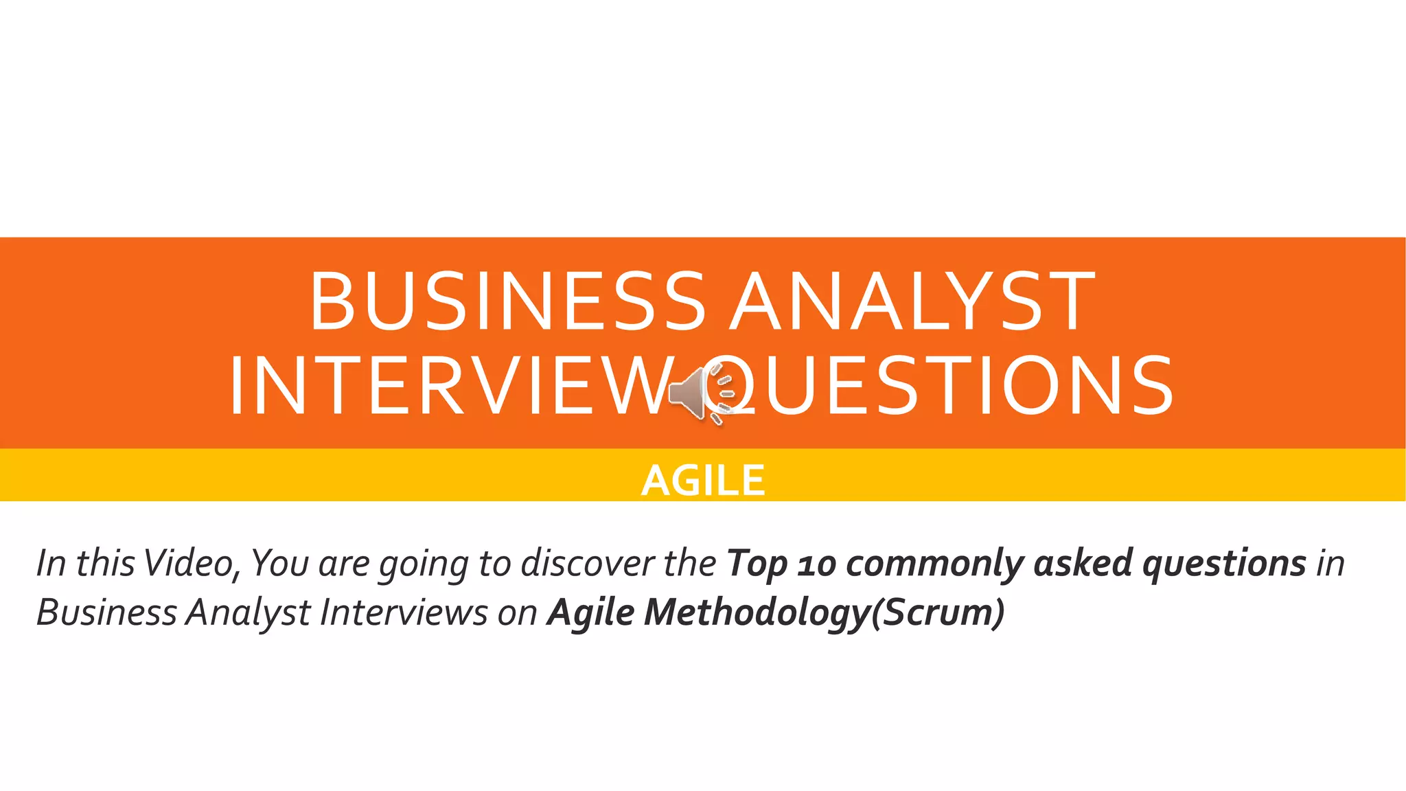 Ba questions v1 agile | PPTX