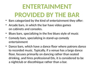 food and beverage BAR & TYPES OF PPT.pptx