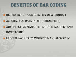 Bar code-technology in tire industry | PPTX