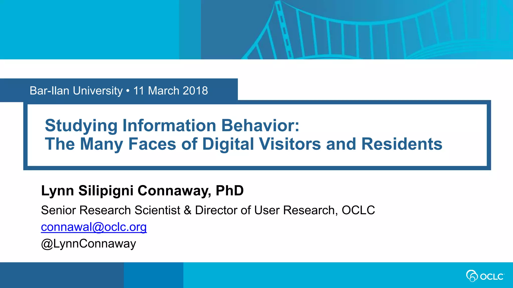 Studying information behavior: The Many Faces of Digital Visitors and ...