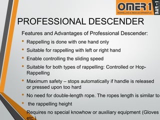 OMER1 Rappelling & Rescue Equipment | PDF