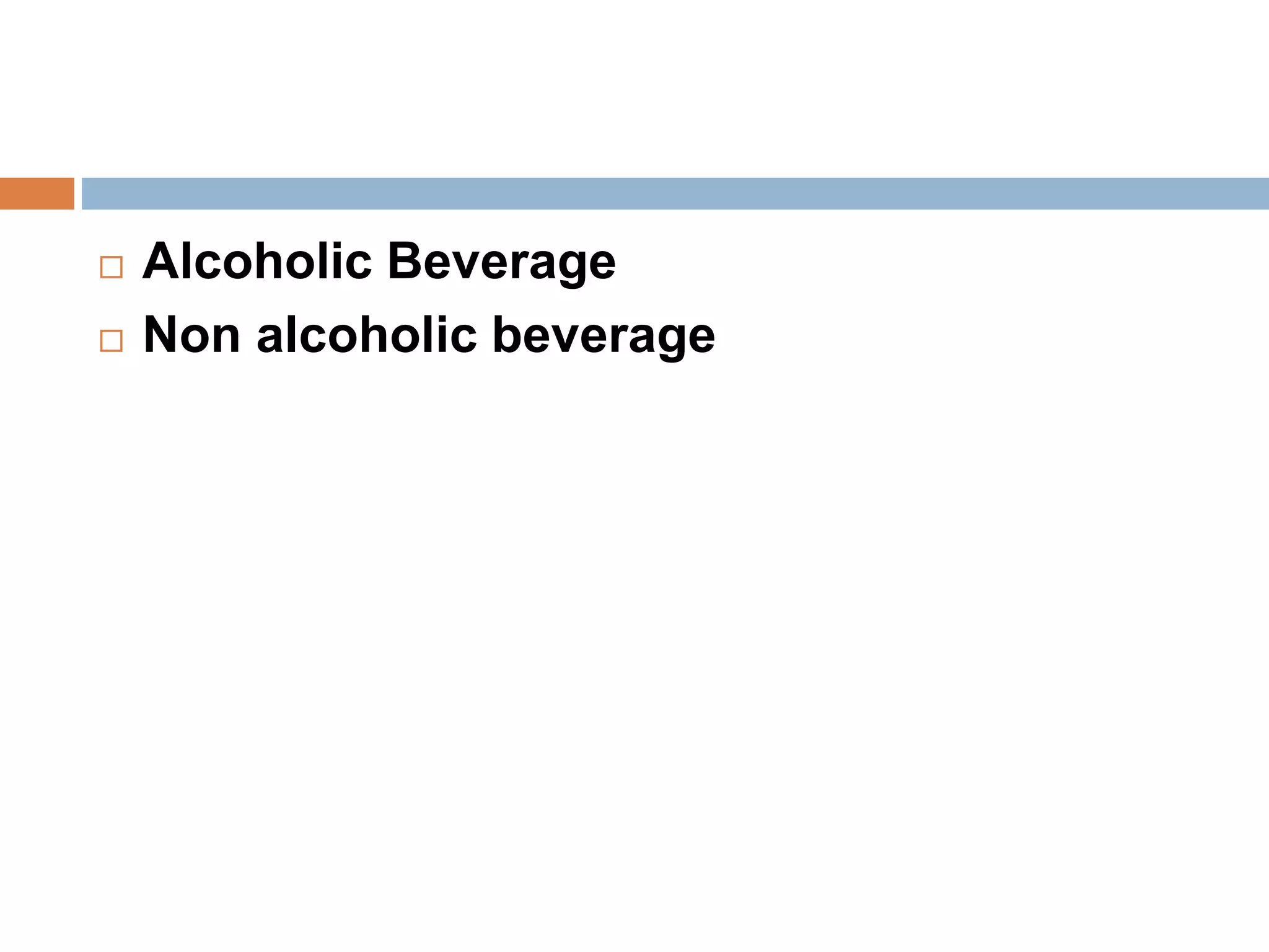 Beverage classification | PPTX
