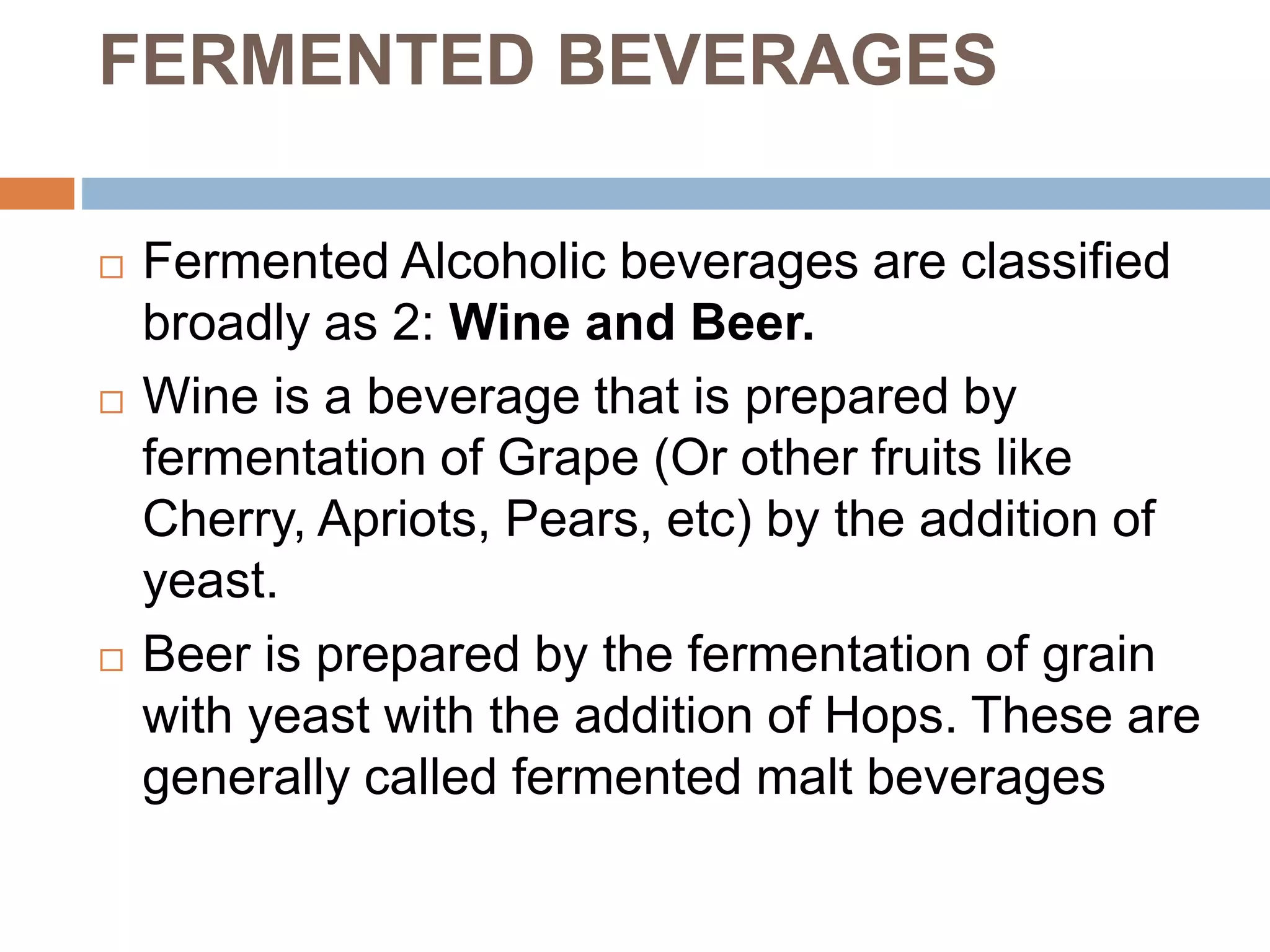Beverage classification | PPTX