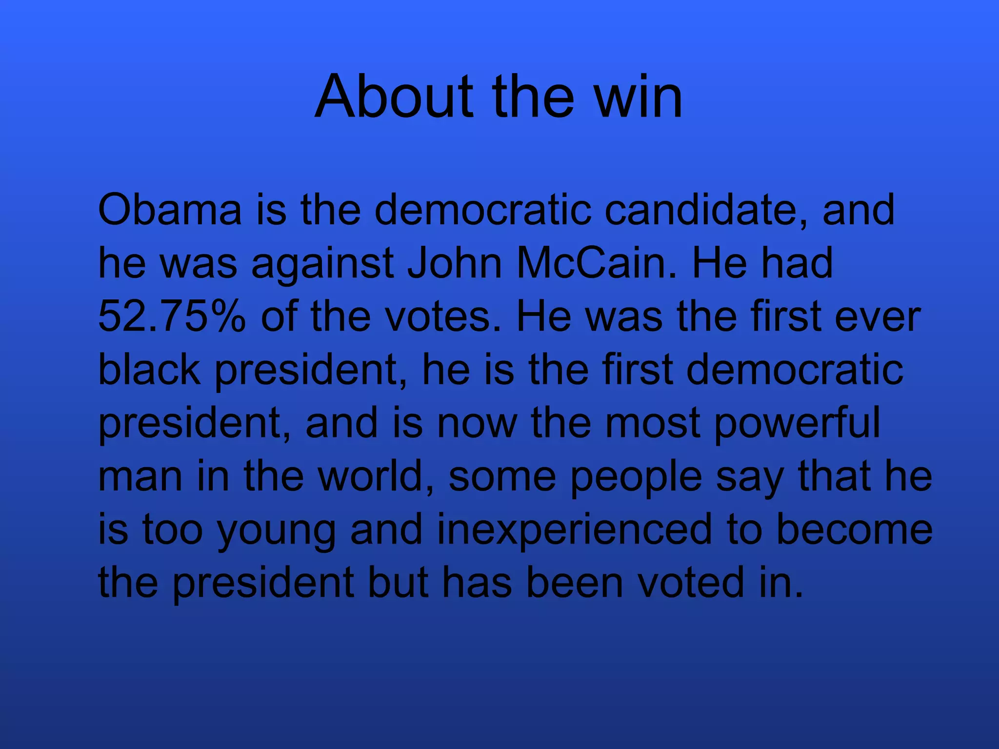 Obama Presentation | PPT