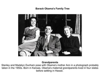 Barack Obama Family Tree | PPT
