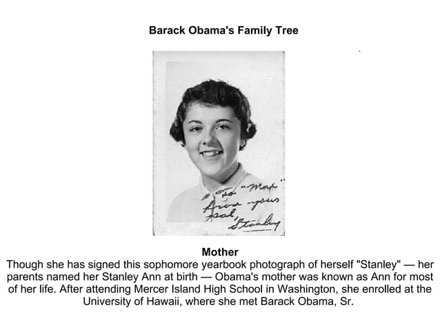 Barack Obama Family Tree | PPT