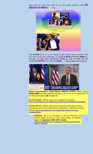 Barack obama christian or heathen (haitian creole) | PDF