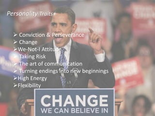 Barack obama as a leader | PPTX