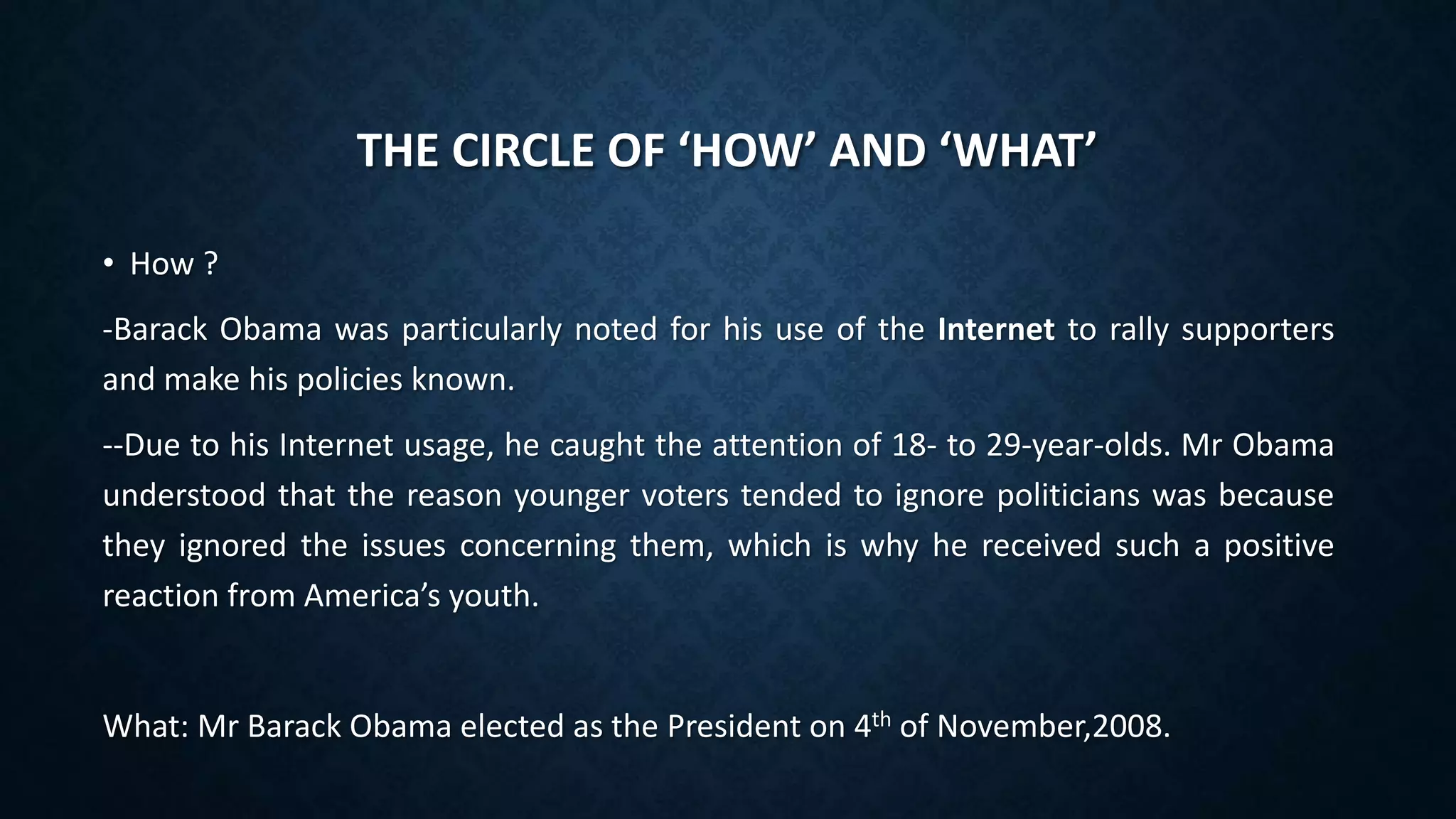 Barack obama presidential campaign '08 | PPTX