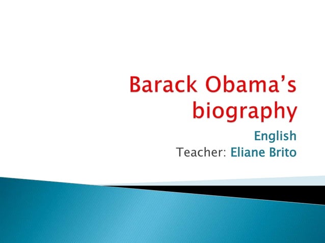 Barack obama’s biography | PPTX